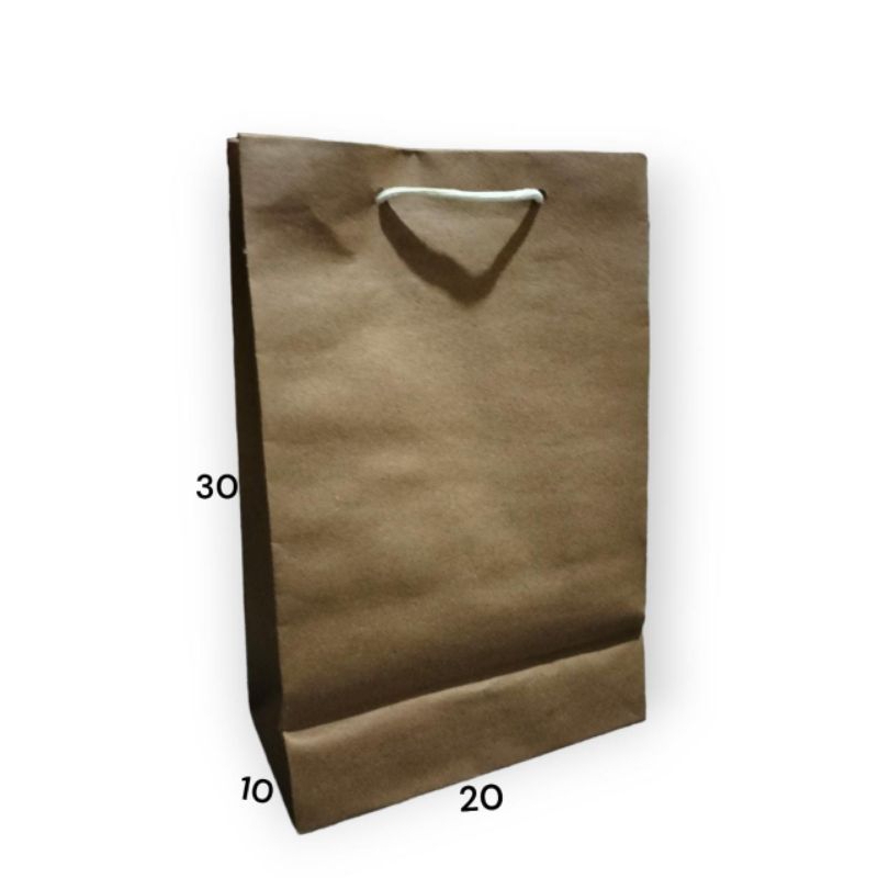 Jual PAPERBAG POLOS UKURAN P20xL10xT30 | Shopee Indonesia