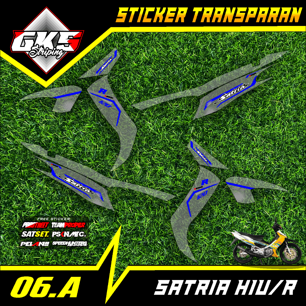 Jual STRIPING TRANSPARAN SATRIA HIU DESAIN MINIMALIS KEREN TERBARU ...