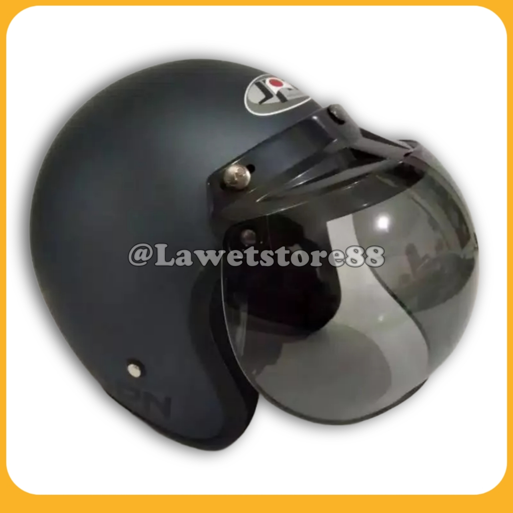 Jual Helm Sepeda Motor Half Face Bogo Jpn Solid Polos Original Warna ...