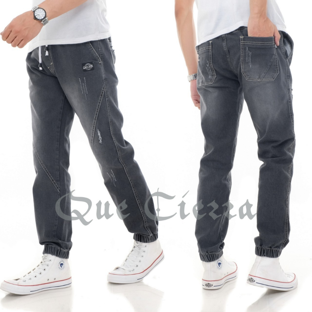 Jual celana Jogger joger pria wanita panjang jeans jins denim distro ...