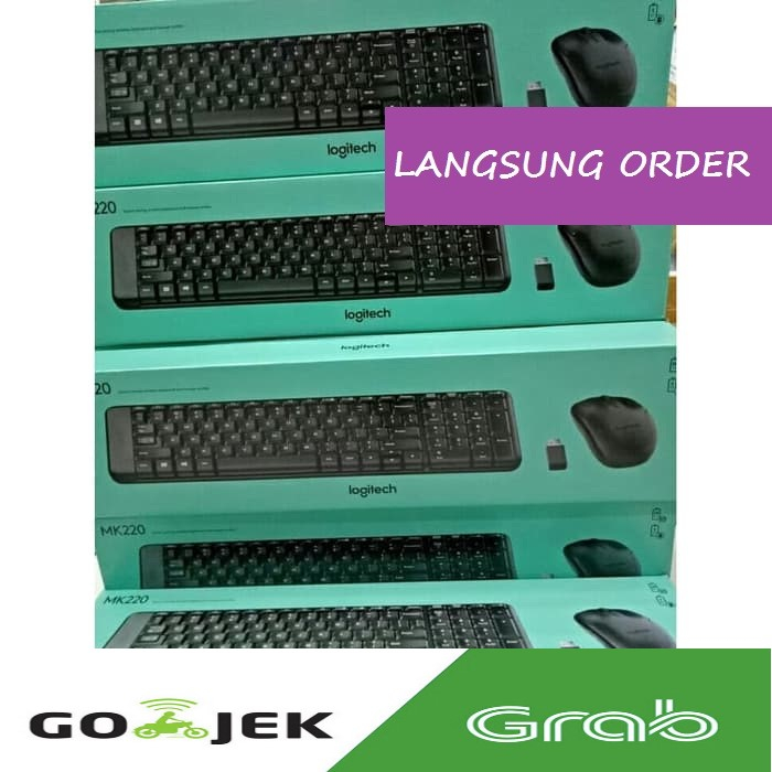 Jual Logitech Wireless Combo MK220 (Mouse + Keyboard) ORIGINAL | Shopee ...