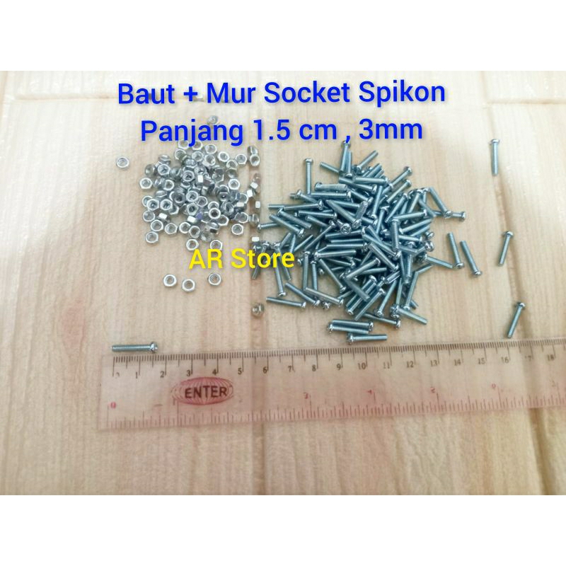 Jual BAUT + MUR Socket Spikon 10 Pcs | Shopee Indonesia