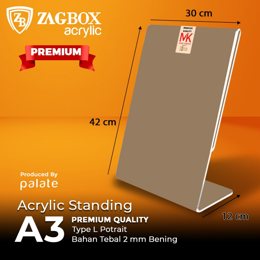 Jual Acrylic Tent Holder - Akrilik Tent Card A3 L Portrait Brosur ...