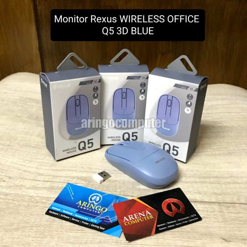 Jual Mouse Rexus WIRELESS OFFICE Q5 3D BLUE | Shopee Indonesia