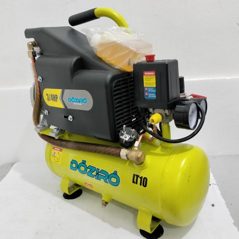 Jual MESIN COMPRESSOR LISTRIK "DOZIRO" 3/4 HP 10LITER PAKAI OLI ...