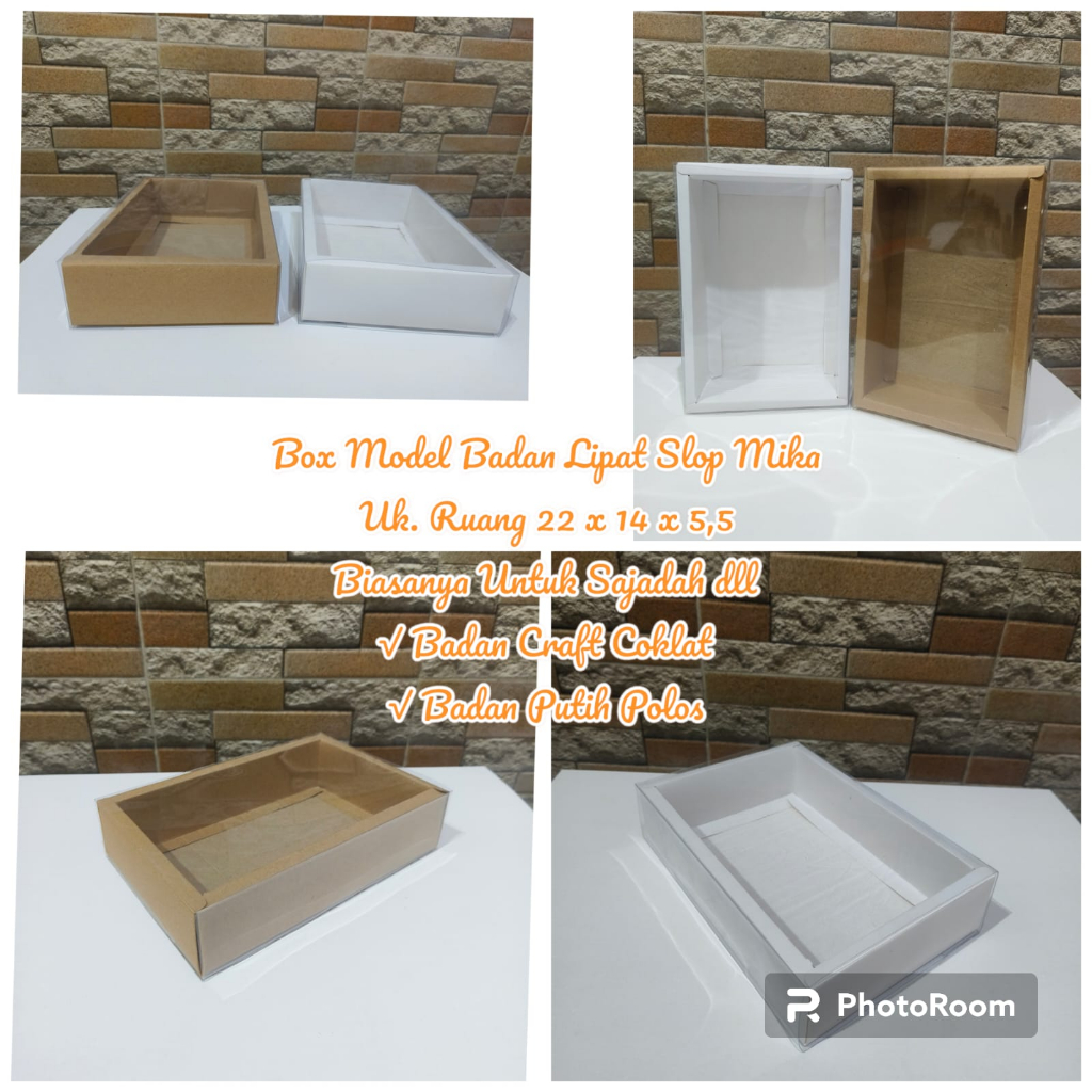 Jual Box Doskue 22 x 14 x 5,5 cm Model Slop | Shopee Indonesia