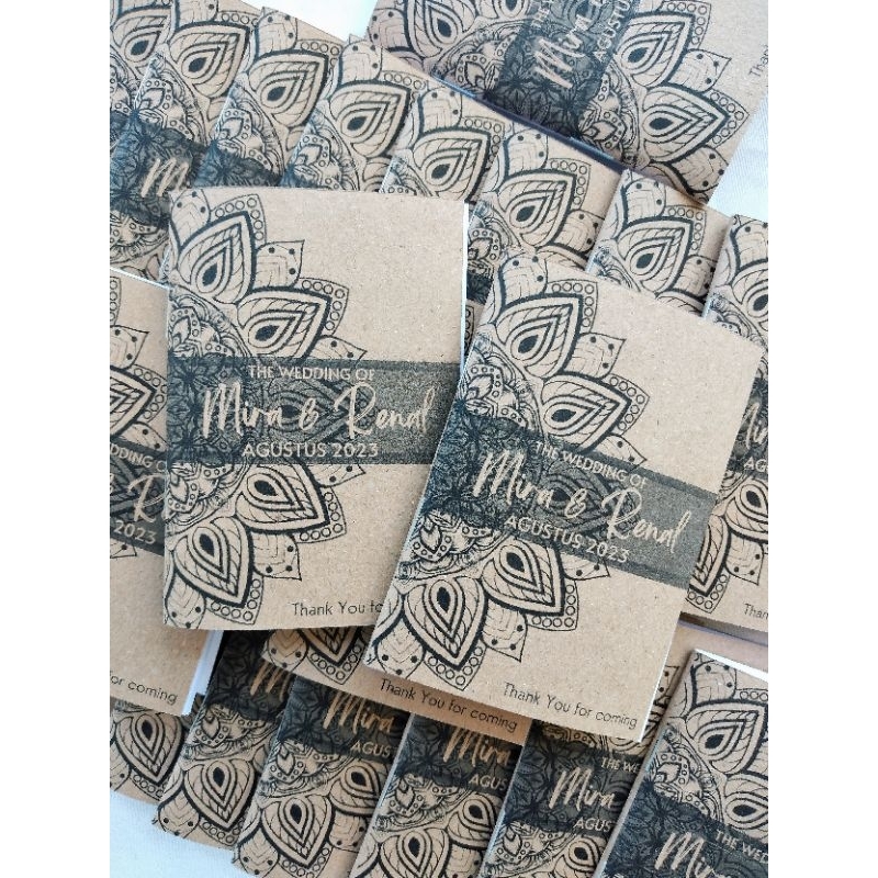Jual Custom Simple Mini Notebook Wedding |Birthday Souvenir | Souvenir ...