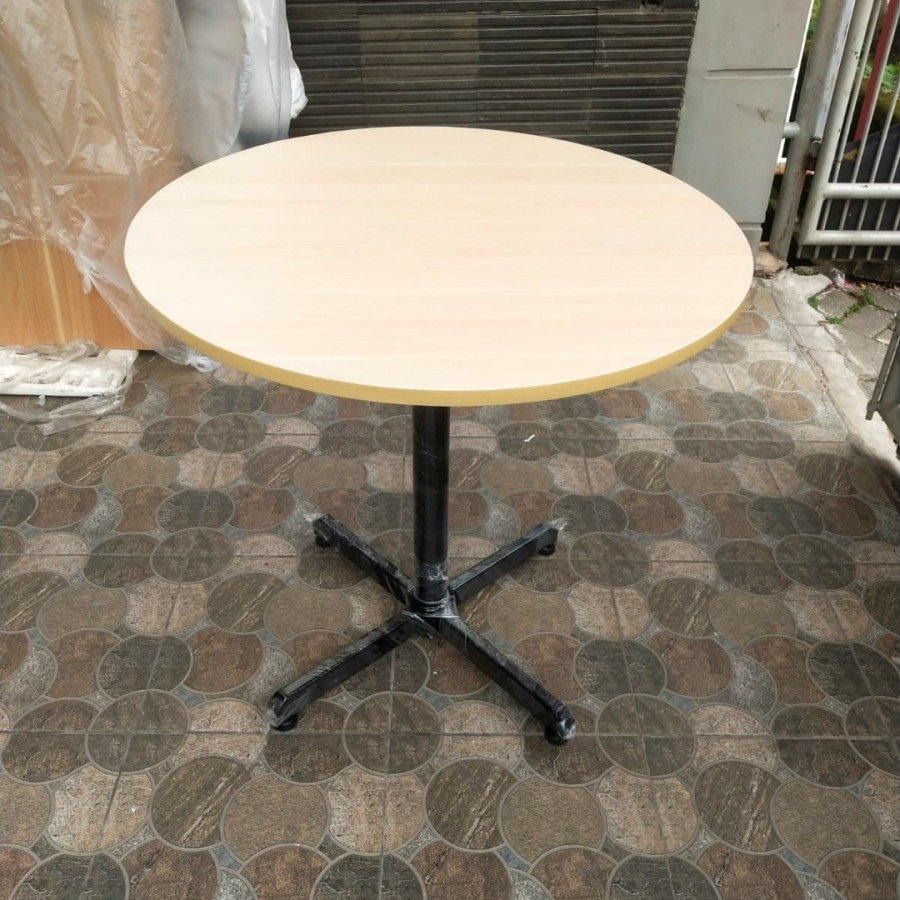 Jual MEJA CAFE/MEJA RESTO BULAT DIAMETER 80 CM | Shopee Indonesia