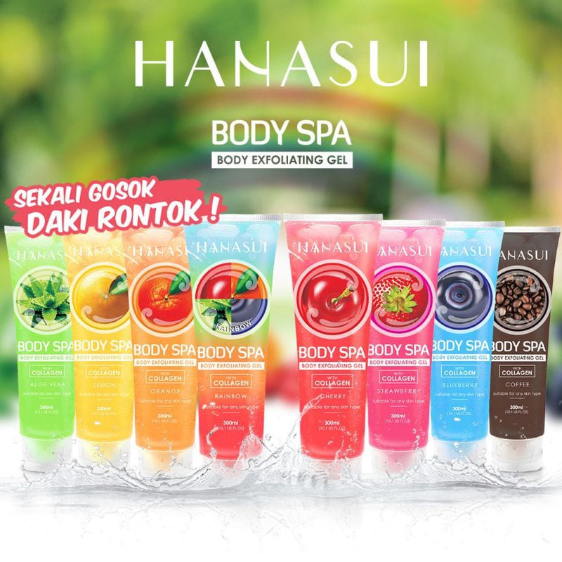Jual Hanasui Body Spa Exfoliating Gel / Gel Pembersih Perontok Daki Tubuh Badan 300 ML - Coffee ...
