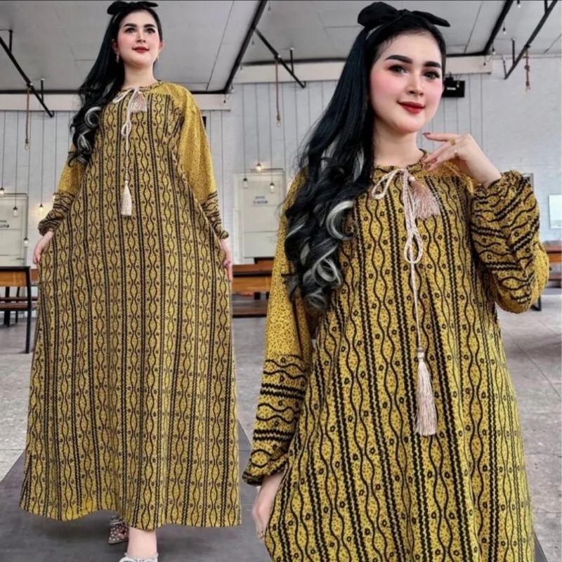 Jual DASTER GAMIS RAYON PREMIUM BUSUI KEKINIAN PANJANG JUMBO KEKINIAN ...