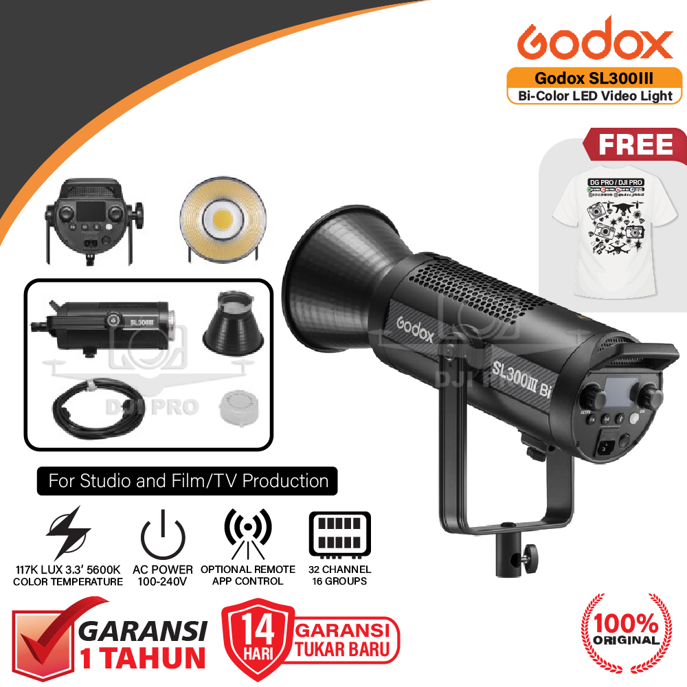 Jual Godox SL300III Bi-Color LED Video Light SL 300III SL300 III ...