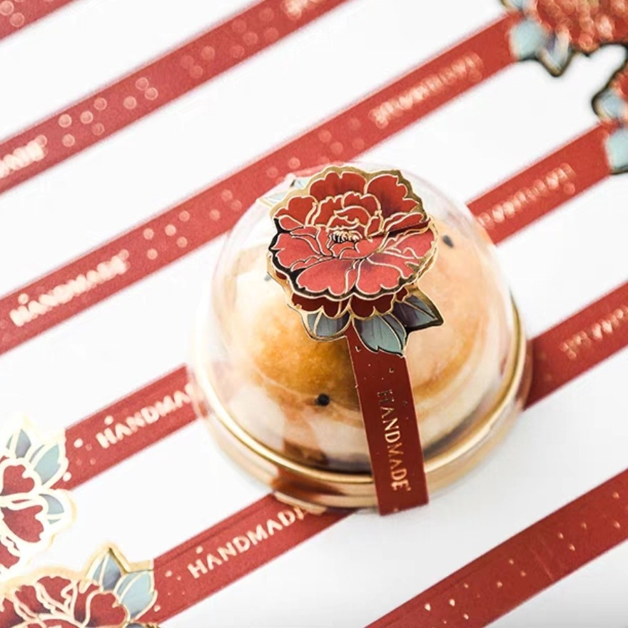 Jual Stiker Mooncake Label Mooncake stiker 3d bunga mooncake label ...