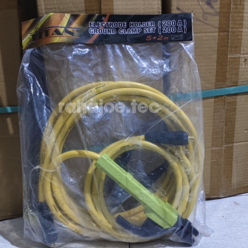 Jual Kabel Las Set Panjang 5 Meter 200 Ampere | Shopee Indonesia