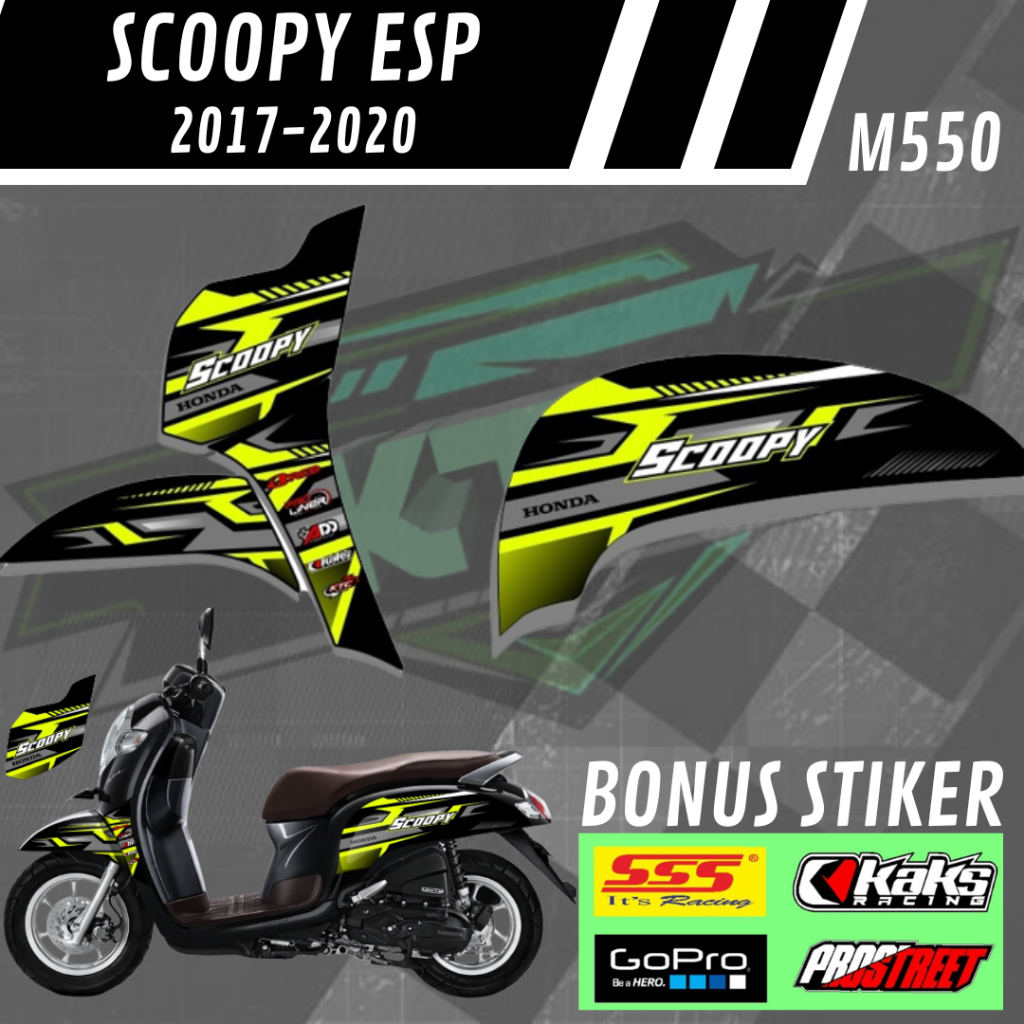 Jual Lis Stiker Striping Motor Honda Scoopy M550 List Sticker Aksesoris ...