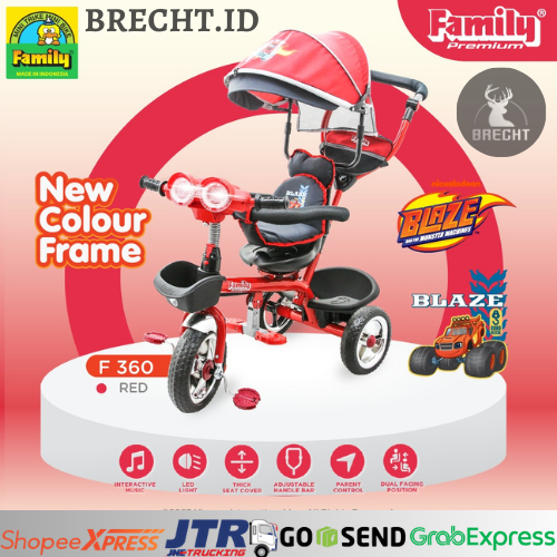 Jual Sepeda Anak Roda Tiga Family Premium F 360 H | Shopee Indonesia