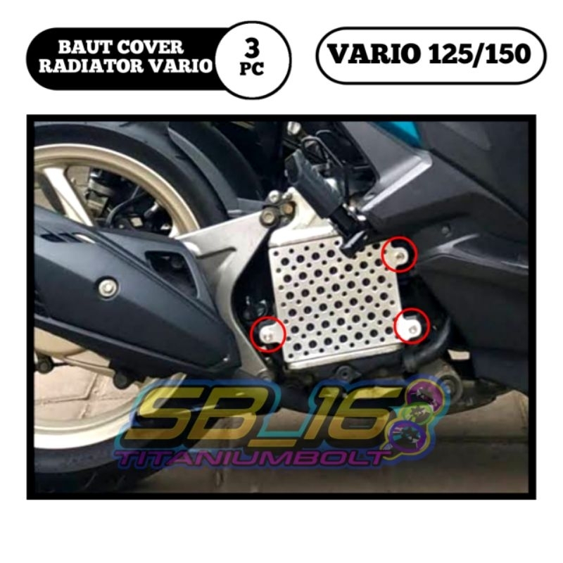 Jual BAUT COVER RADIATOR VARIO/PCX TITANIUM | Shopee Indonesia