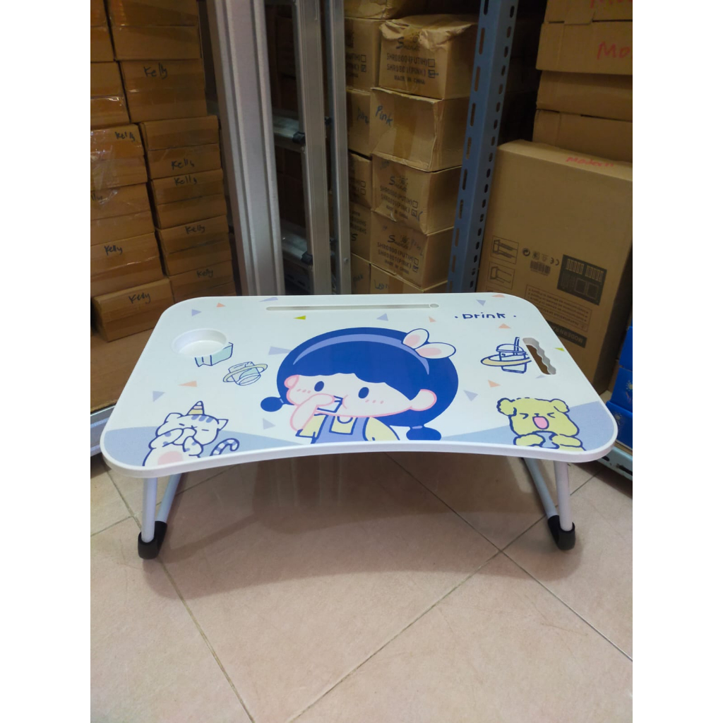 Jual Meja Lipat Besar Kakrakter Meja Belajar Laptop/Meja Belajar Anti ...