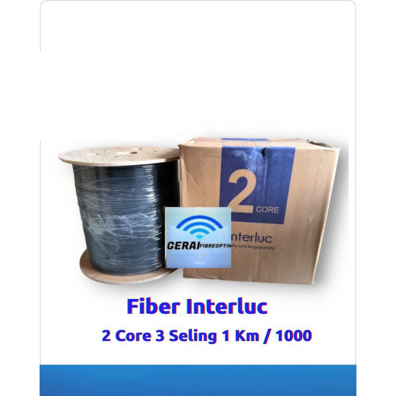 Jual Kabel FO / Dropcore Merk Interluc 1000 Meter 1,2,4, CoRe 3 Seling ...