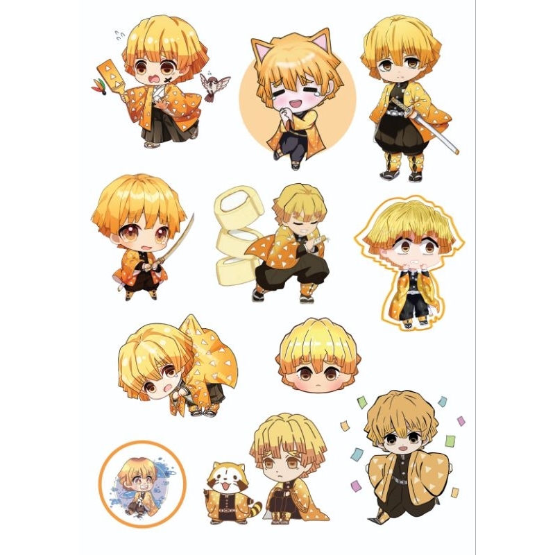 Jual Sticker Tumblr Sheet Pack Anime Demon Slayer | Sticker Chibi ...