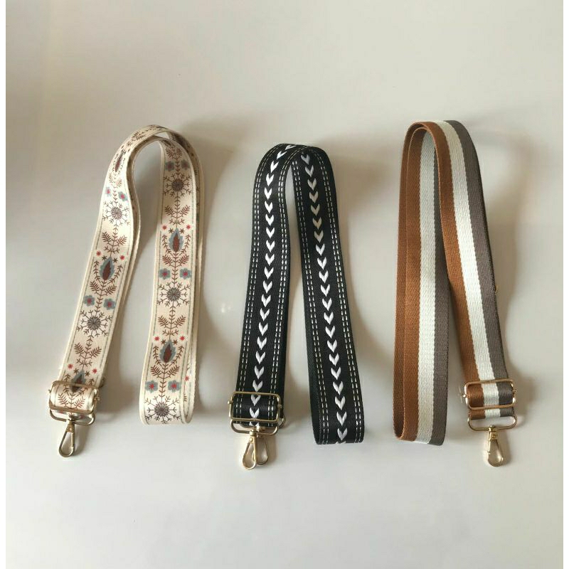 Jual Hody Strap Bag - Tali Tas Webbing Metal Rosegold Motif Kekinian ...