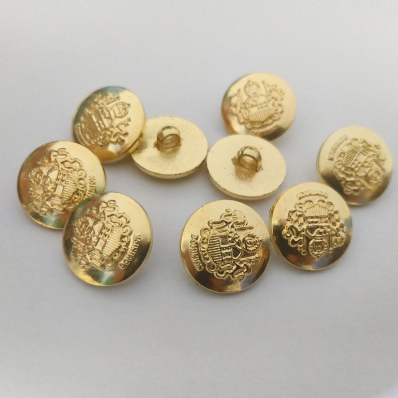 Jual Kancing Gold Dinas Safari Ukuran 1.5cm/2.1 cm 12 pcs | Shopee ...