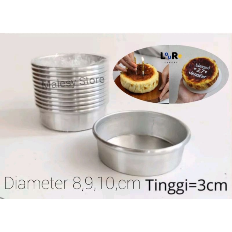 Jual Loyang Kue Basque Cheesecake/Loyang Basque Burnt Cheese Cake ...