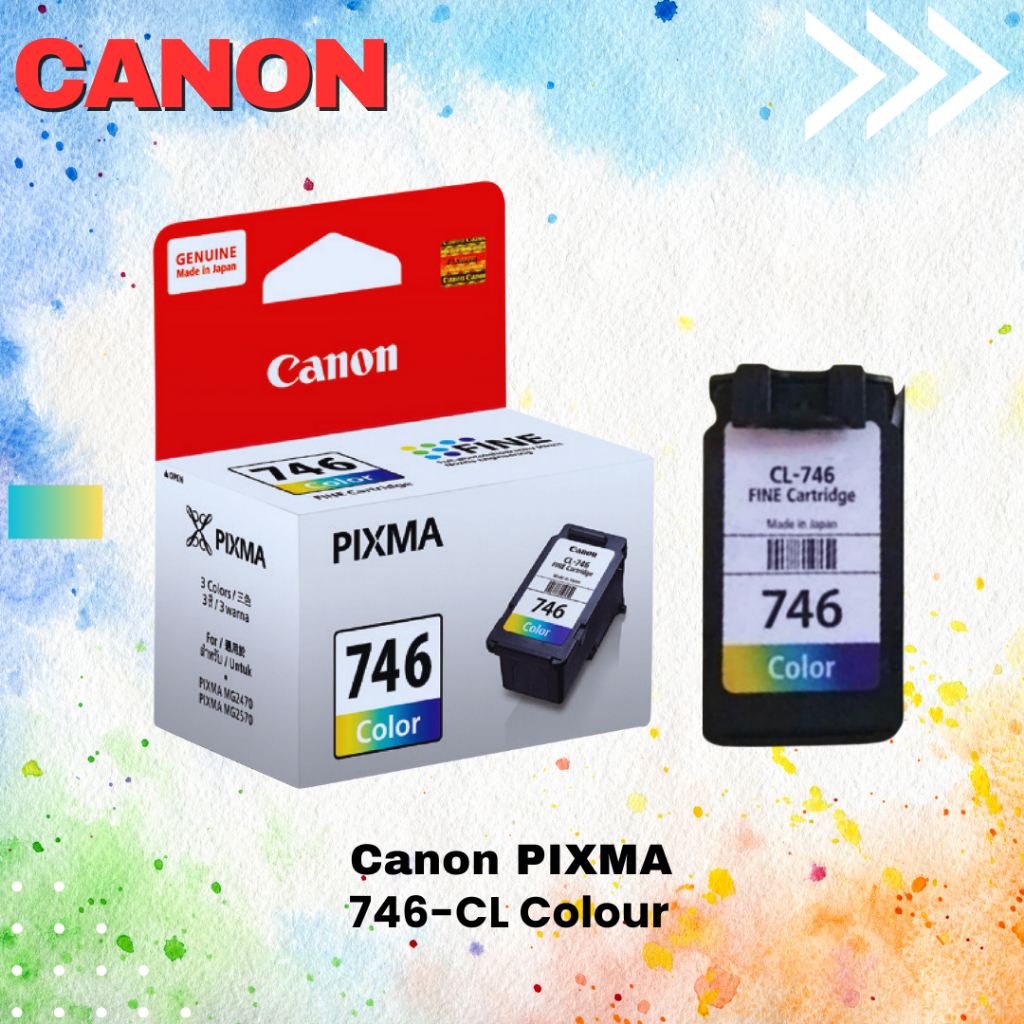 Jual Tinta Canon 746 CL Color Cartridge Canon 746 Original | Shopee ...