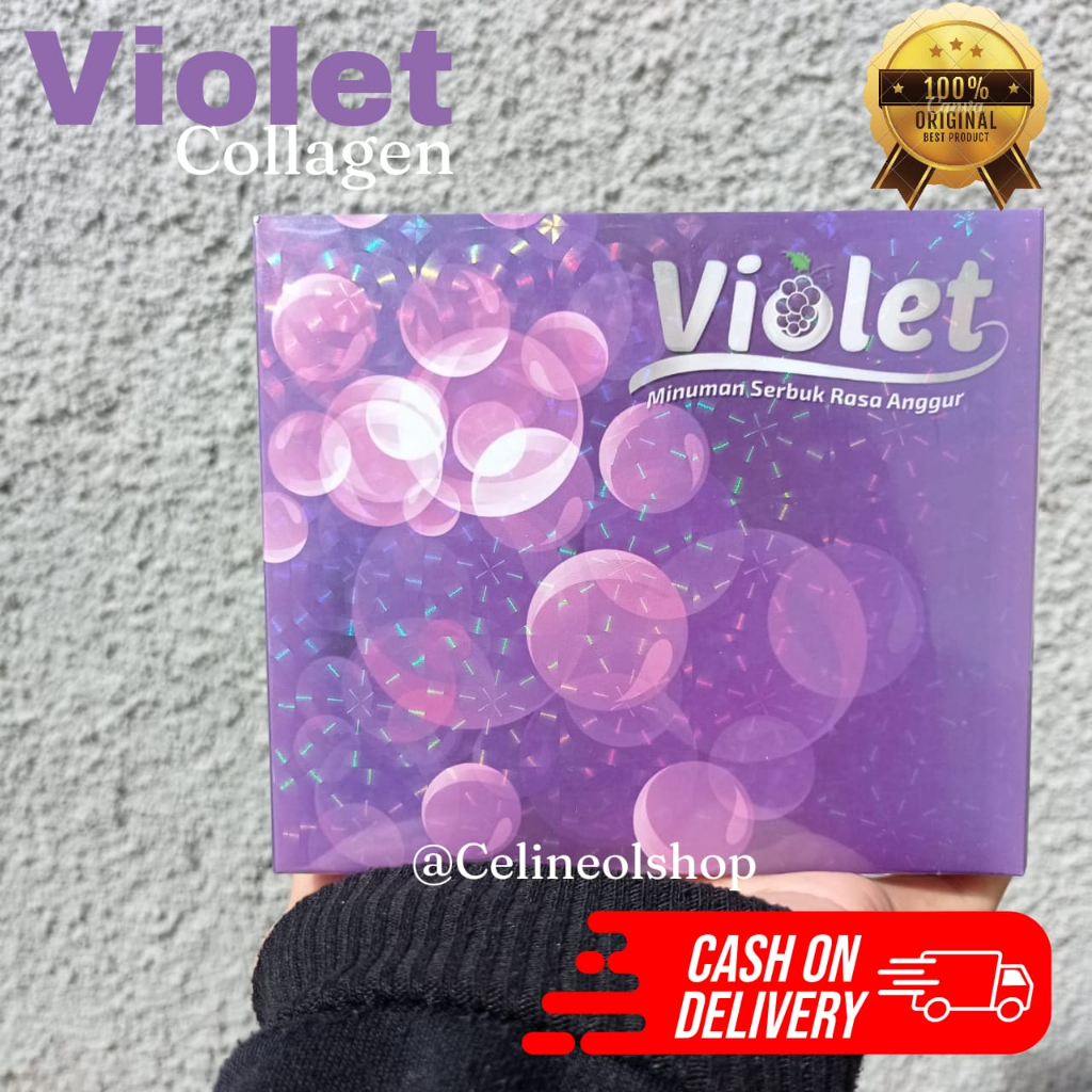 Jual VIOLET COLLAGEN DRINK MINUMAN SERBUK BUAH ANGGUR 1 BOX ISI 6 SAHCET | Shopee Indonesia