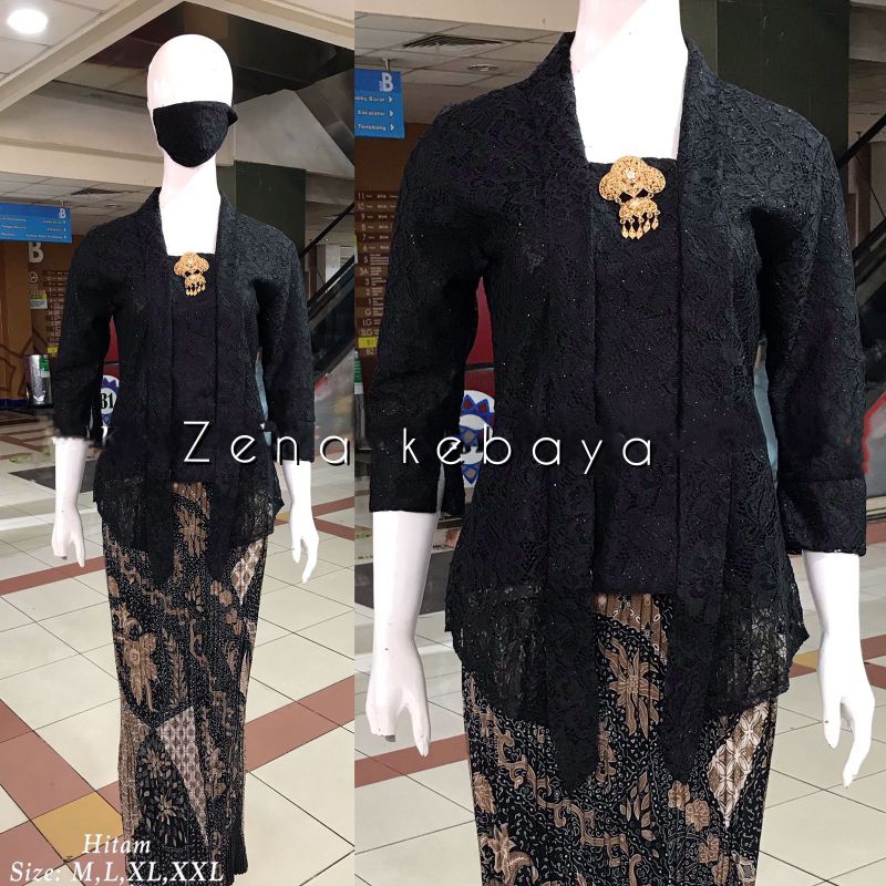 Jual Set Kebaya Modern Brokat Kebaya Kutubaru Rok Plisket Kebaya Wisuda Kebaya Kondangan Pesta ...
