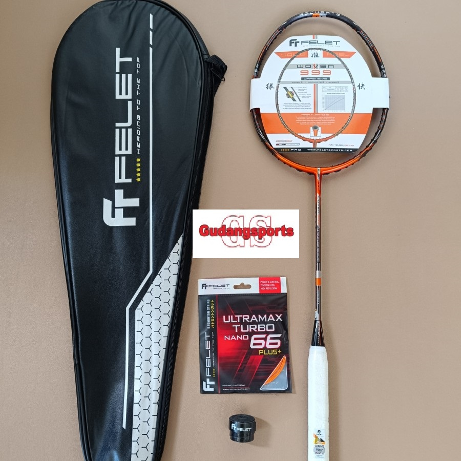 Jual Raket Badminton Bulutangkis Felet Pro Woven 999 Original | Shopee ...