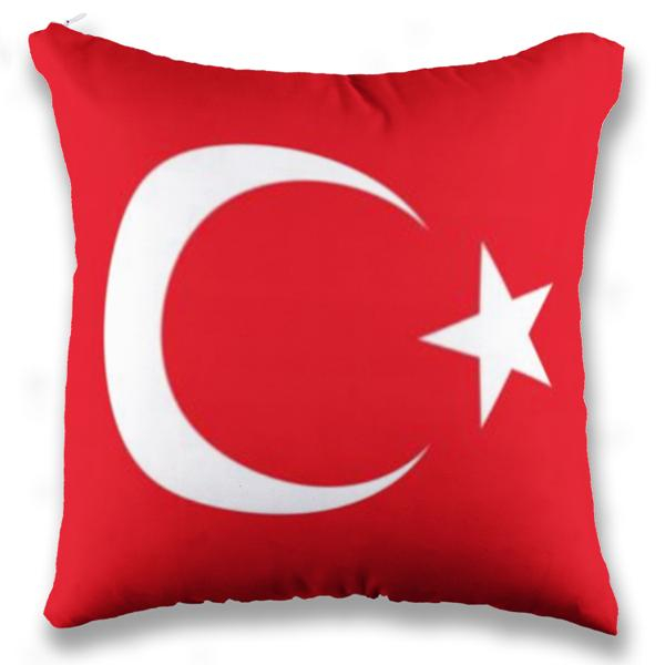 Jual GRANDSALE Bendera Turki Turkey Flag Bantal Sofa Bantal Mobil ...