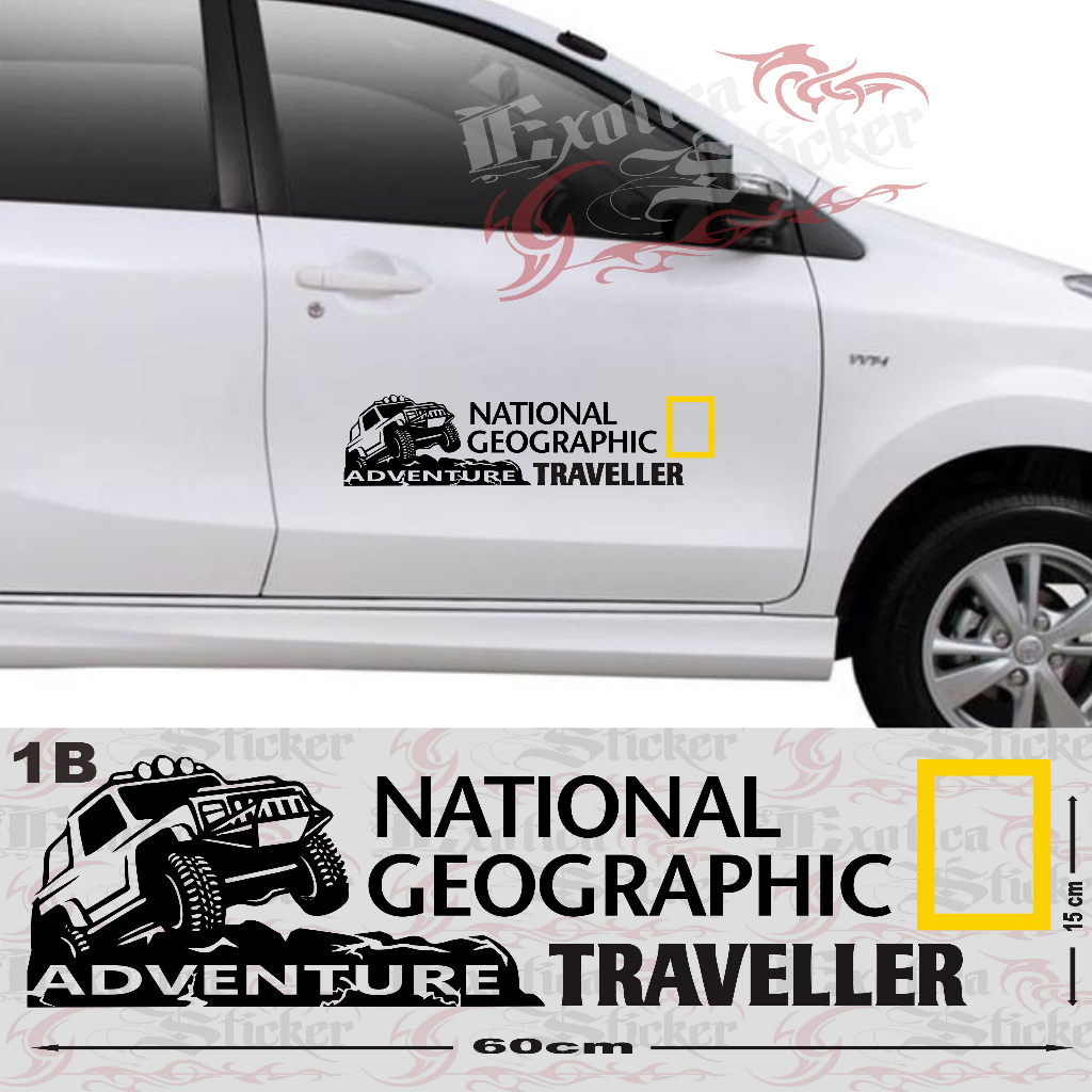 Jual stiker national geographic traveller adventure cutting sticker ...