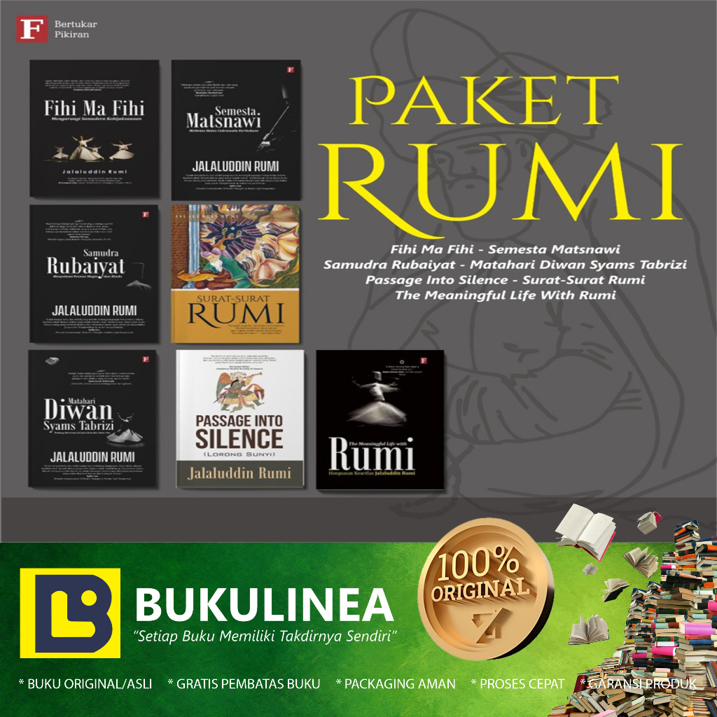 Jual Buku Paket Rumi 7 Buku - Jalaluddin Rumi | Shopee Indonesia
