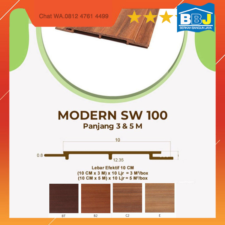 Jual DUMA PANEL WPC - Modern SW 100 / Duma Plafon | Shopee Indonesia