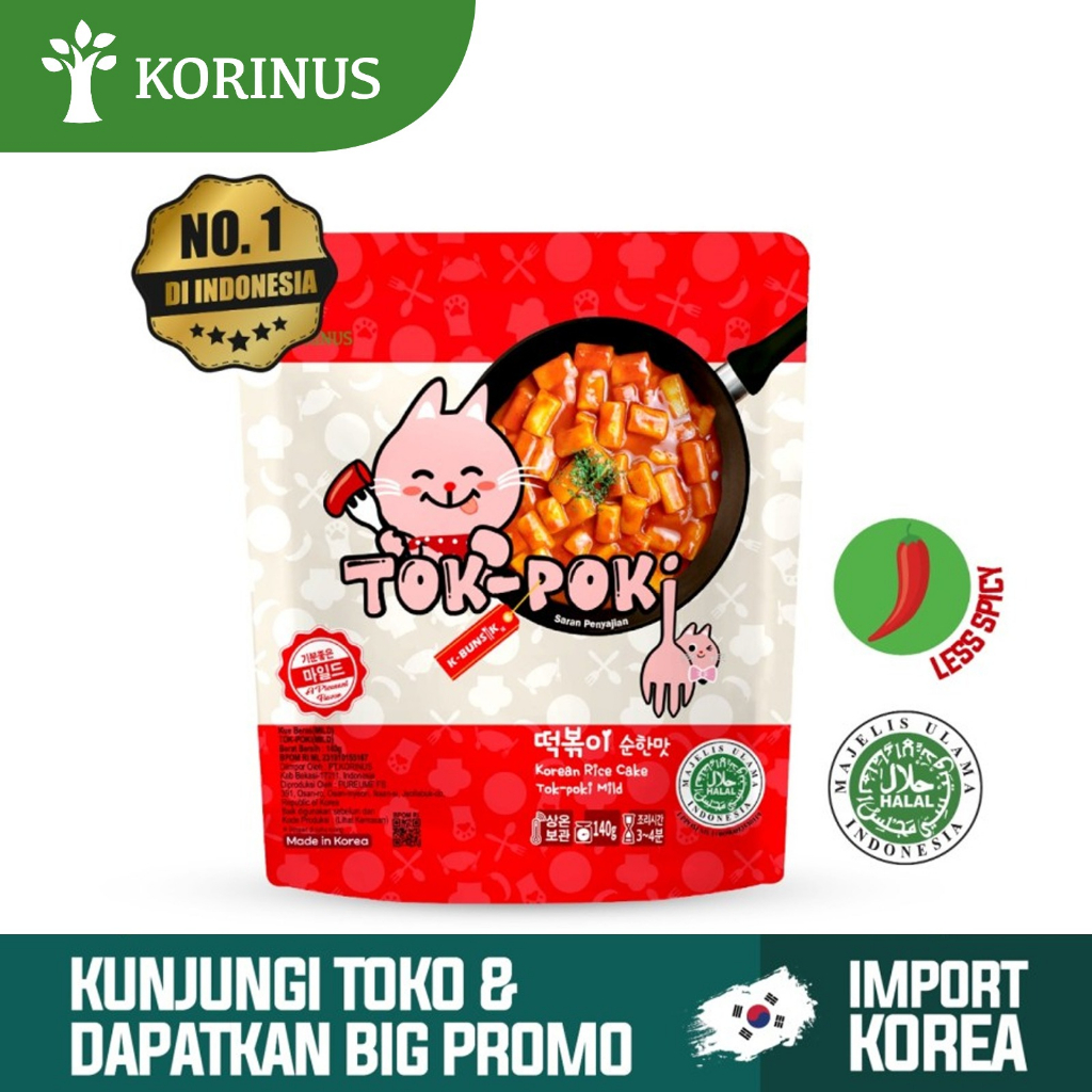 Jual Korinus K - Bunsik Tokpoki MILD / Tteokbokki / Toppoki / Tok-Poki ...