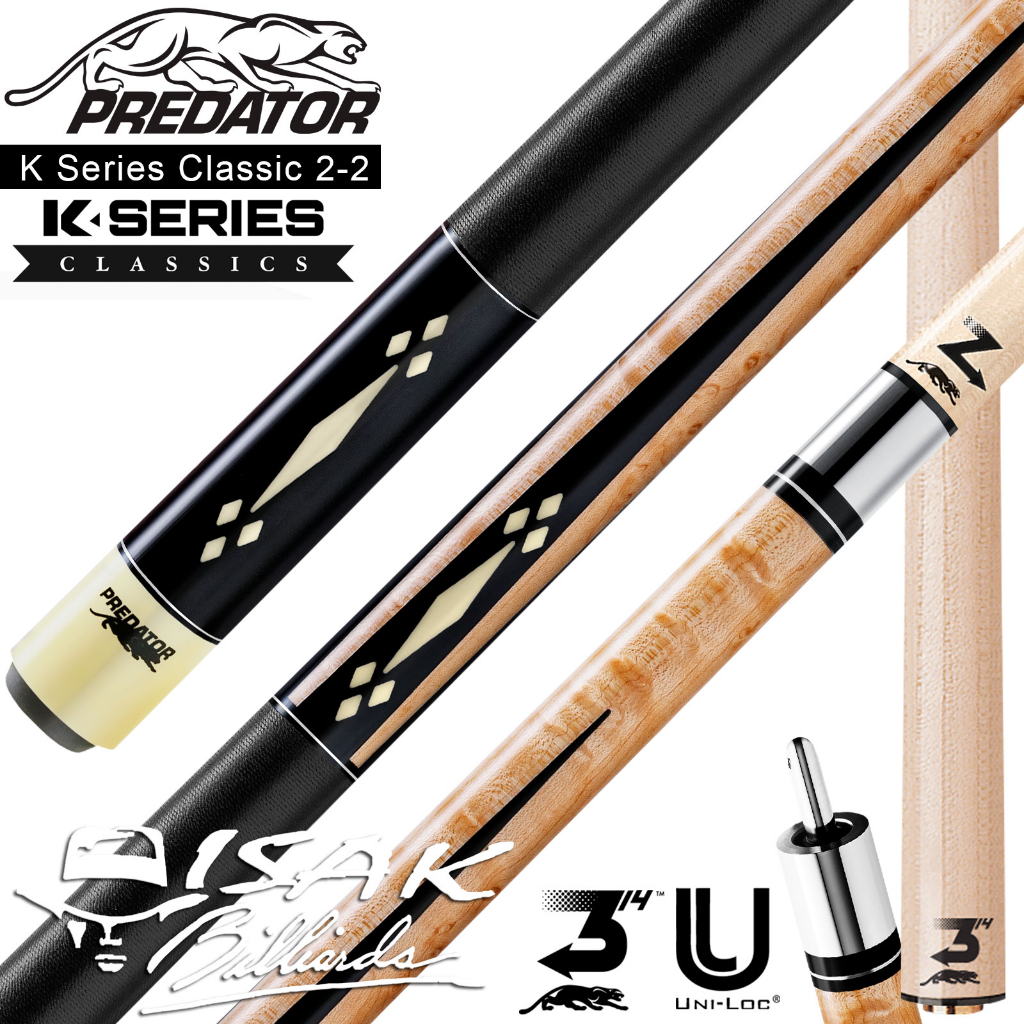 Jual Predator K Series Classics 2-2 Cue Uniloc Low Def Pool Stick ...