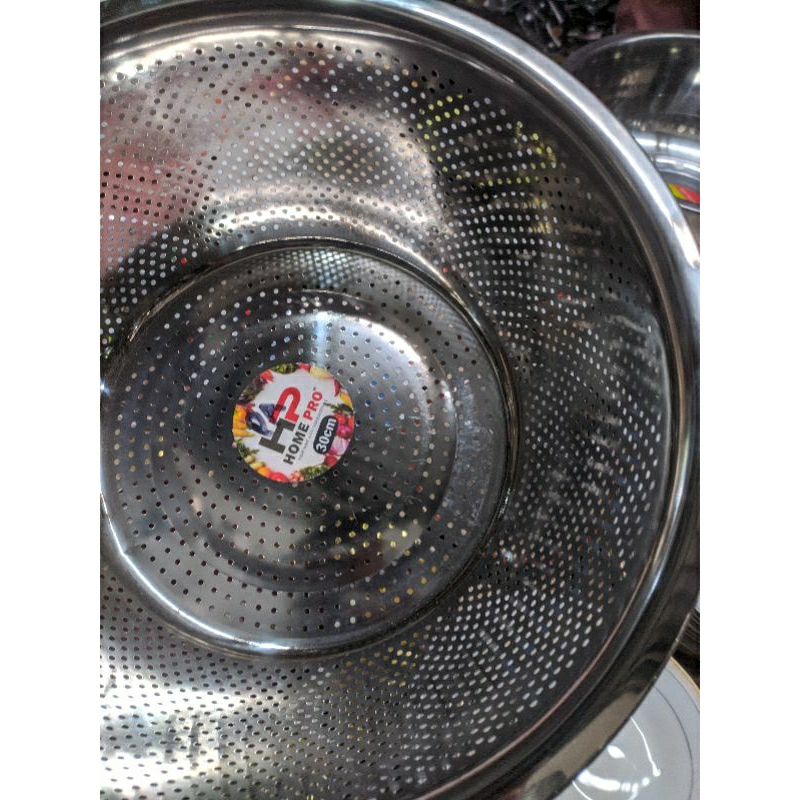 Jual BASKOM BOLONG SARINGAN SERBAGUNA PENIRIS MINYAK 30CM | Shopee ...