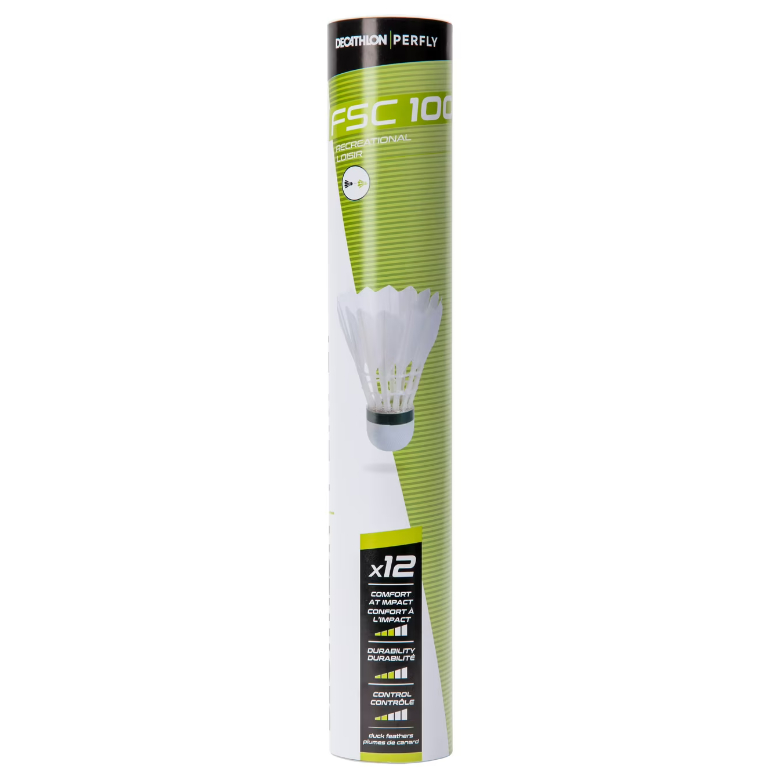 Jual PERFLY FSC 100 Kok Bulu Tangkis Feather Shuttlecock Isi 12pcs ...