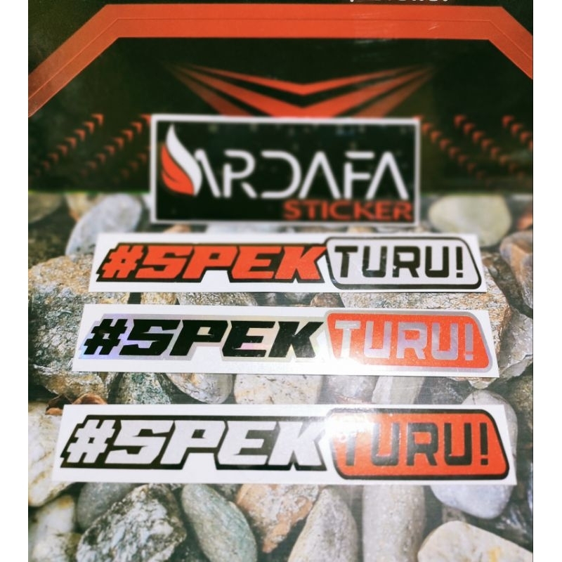 Jual Sticker motor spek turu ! sticker cutting | Shopee Indonesia