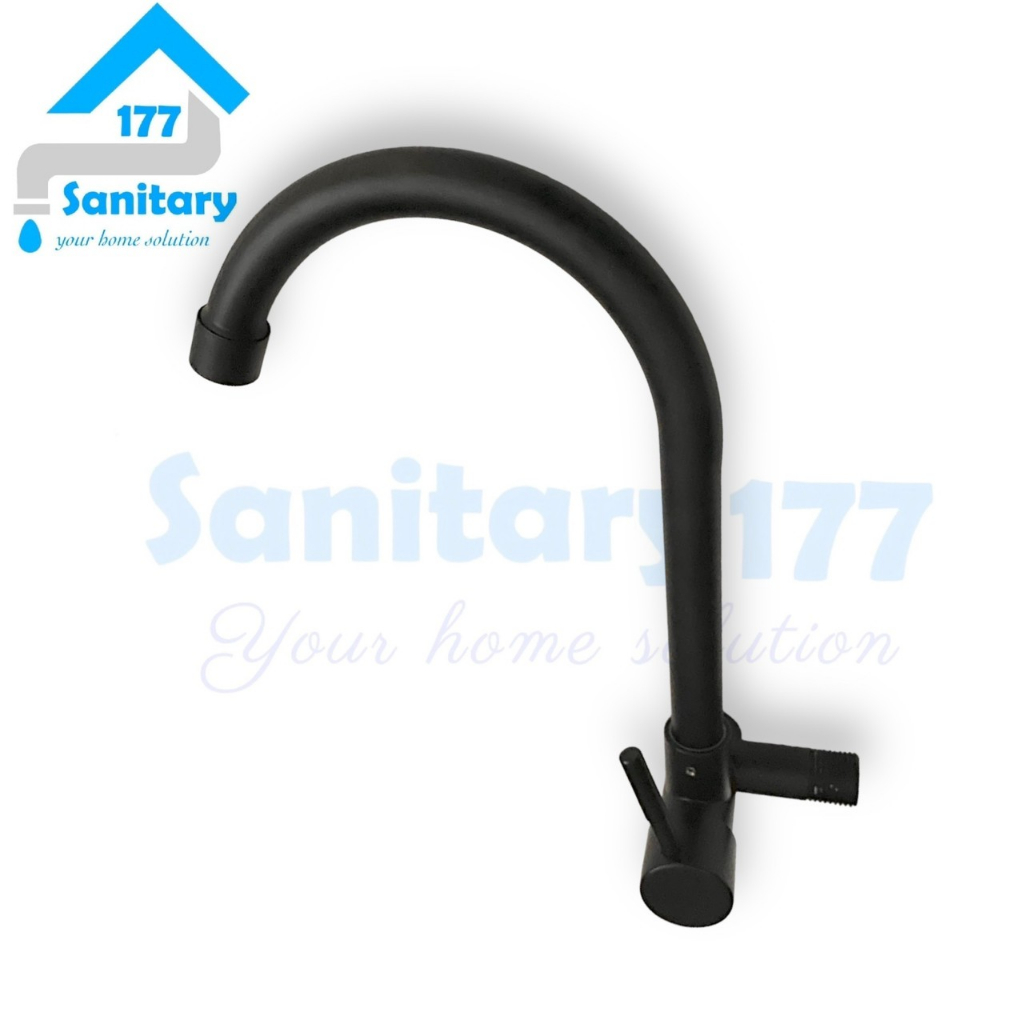 Jual Kran angsa HITAM Stainless 304 Minimalis TEMBOK 23A- keran air ...