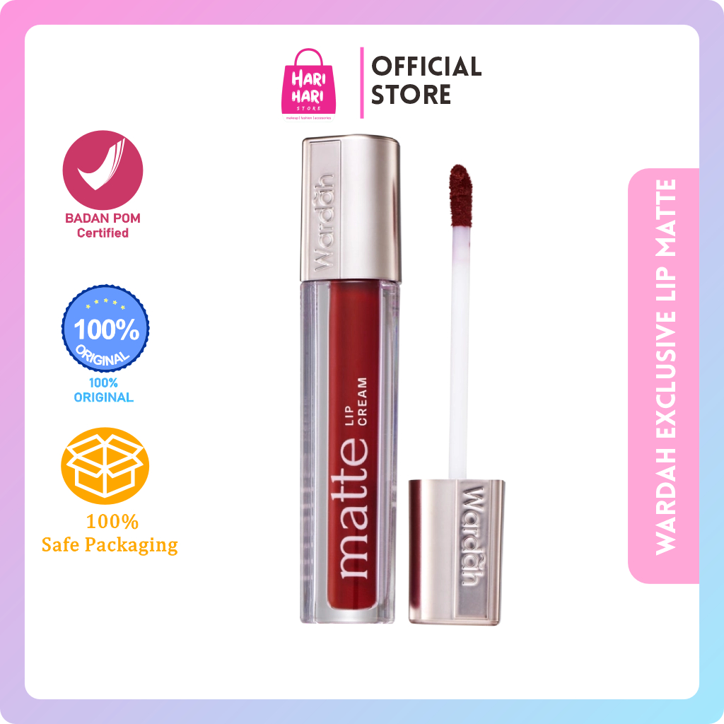 Jual Wardah Exclusive Matte Lip Cream Original | Shopee Indonesia