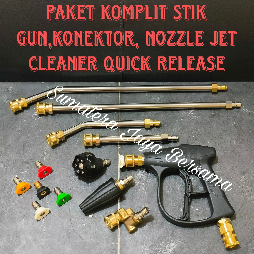 Jual Paket Komplit Set 9pcs Stik gun jet cleaner quick release Konektor ...