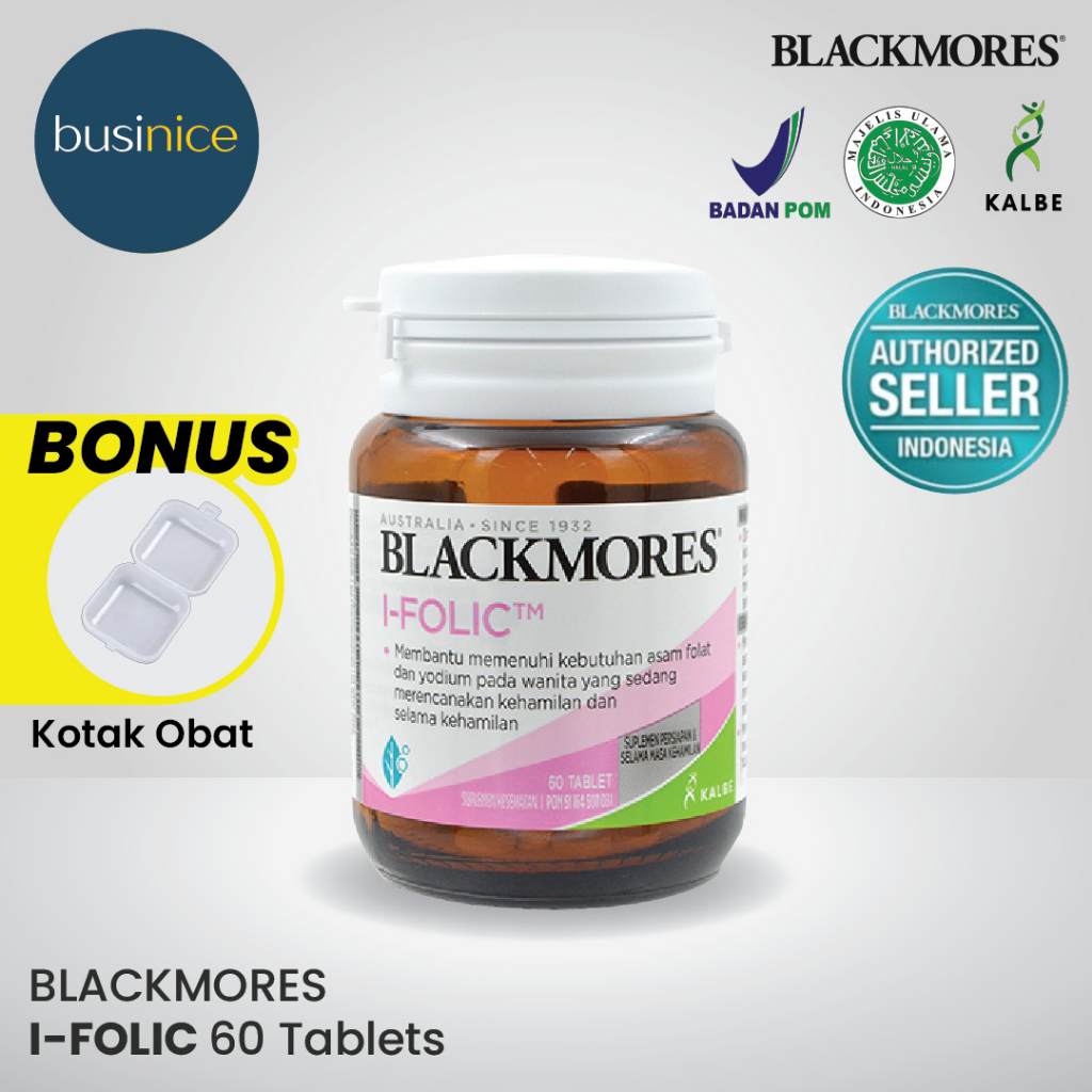 Jual Blackmores I-Folic I Folic 60 Tablet Promil Multivitamin Ibu Hamil ...