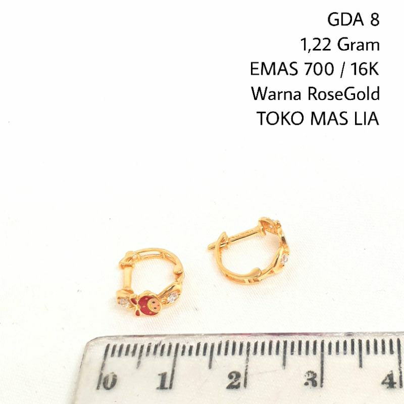 Jual Anting Anak EMAS 700 / 16K - Setiap pembelian Lengkap Dengan Surat ...