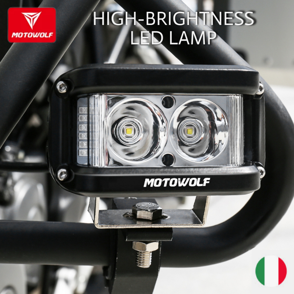 Jual Lampu Tembak Motowolf Lampu Strobo Motor Mobil LED 25W Original ...