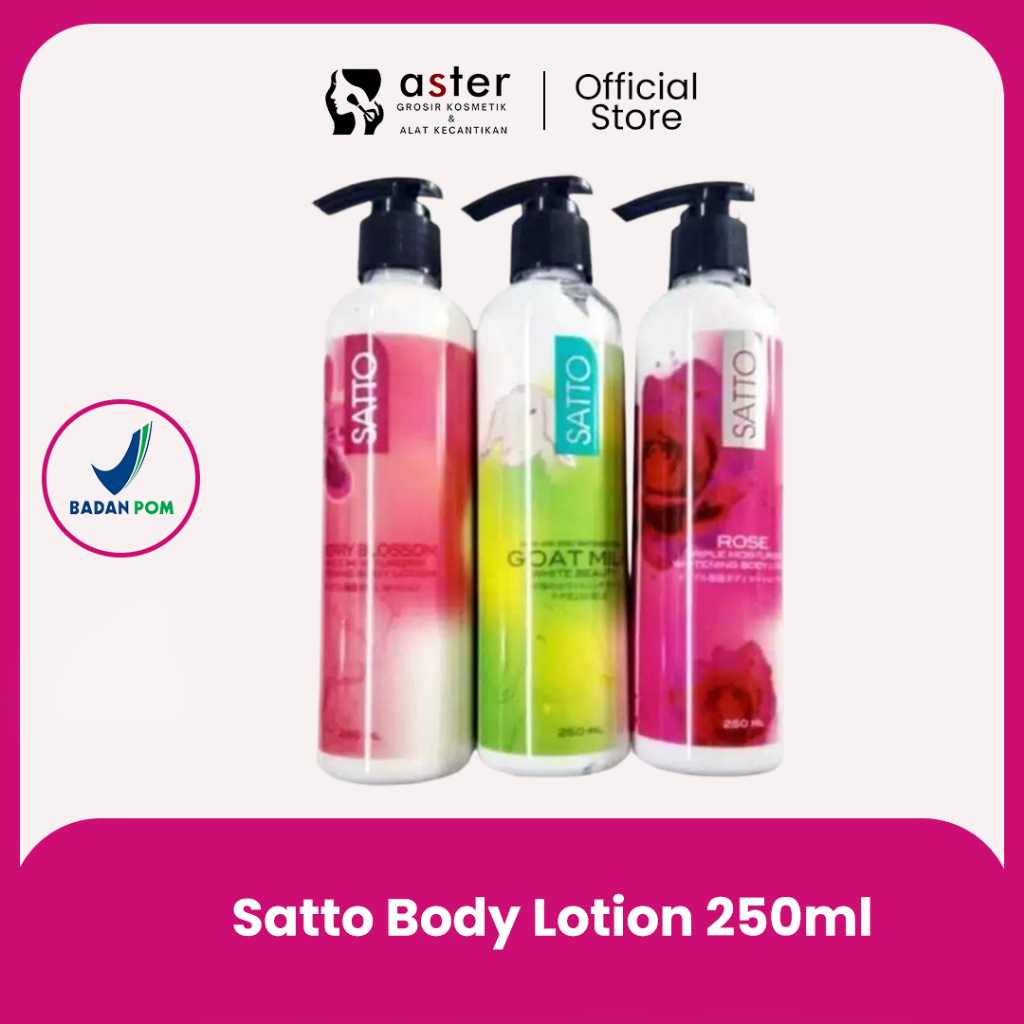 Jual Aster Kosmetik - Satto Body Lotion 250ml | Shopee Indonesia