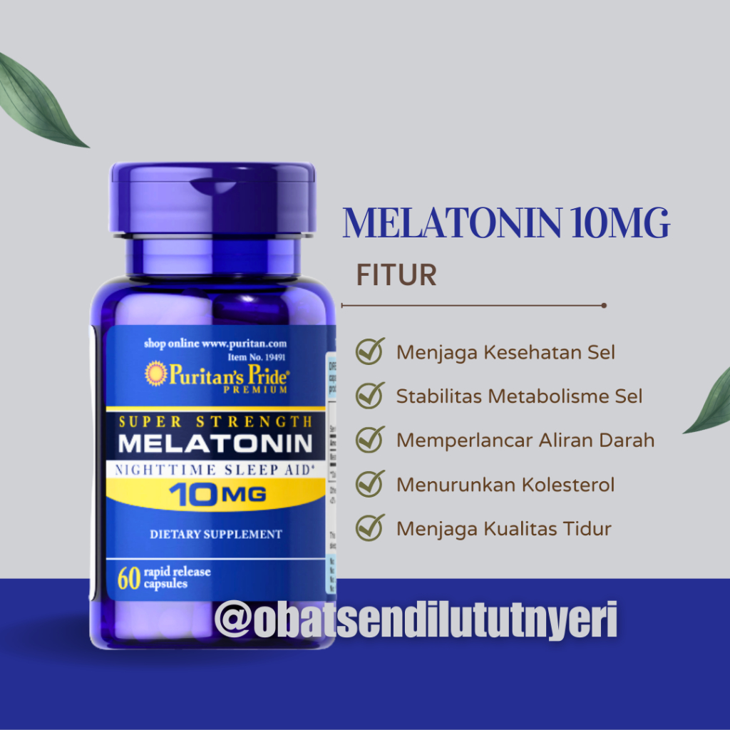 Jual Cod Puritan Melatonin 10 mg 60 Caps | Shopee Indonesia
