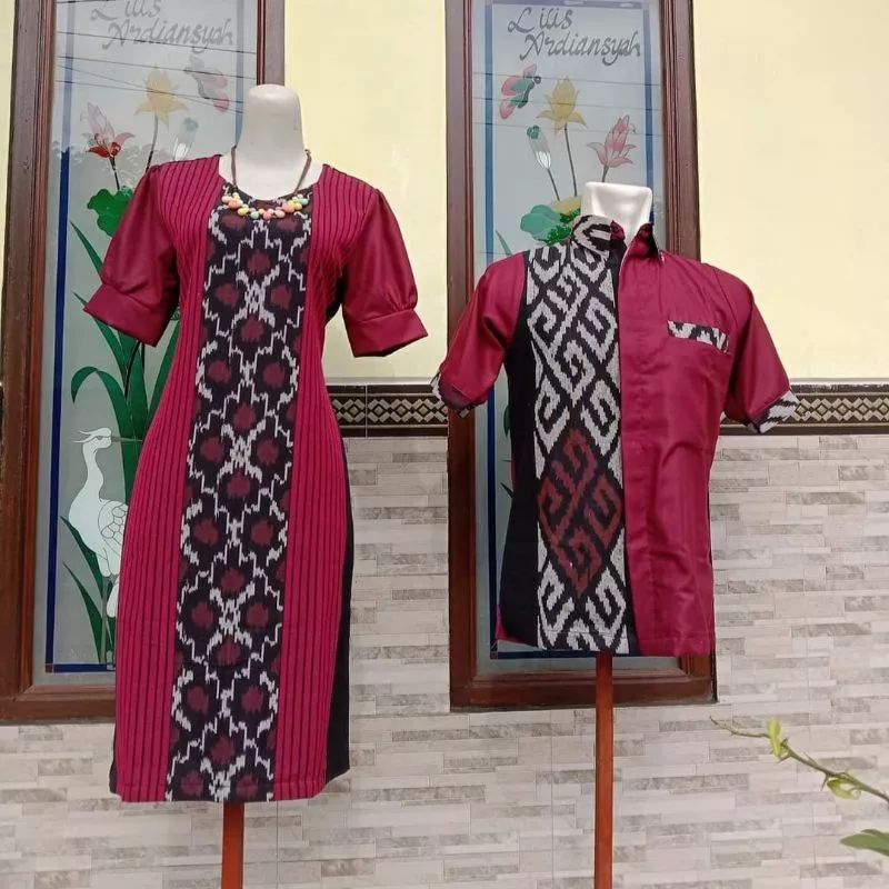 Jual SET COUPLE TENUN SARIMBIT | BAJU SERAGAM TERMURAH MASA KINI ...