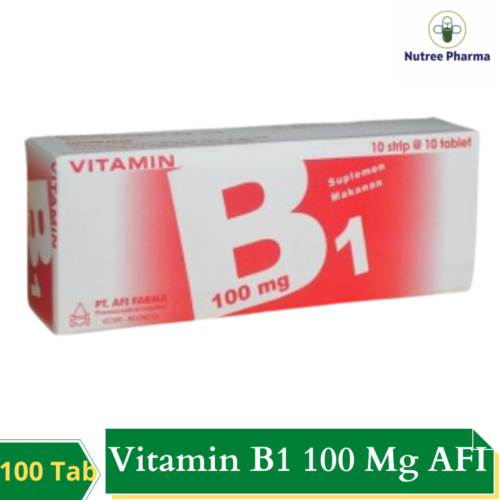 Jual Vitamin B1 100 mg Isi 100 tablet Afi Farma | Shopee Indonesia