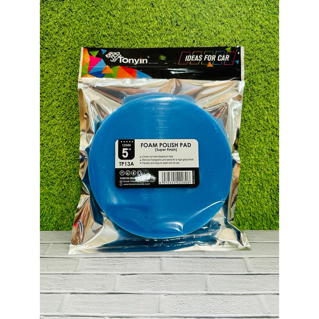 Jual Busa Poles Foam Polish Pad Super Finish 5 Inch (with Center Hole ...